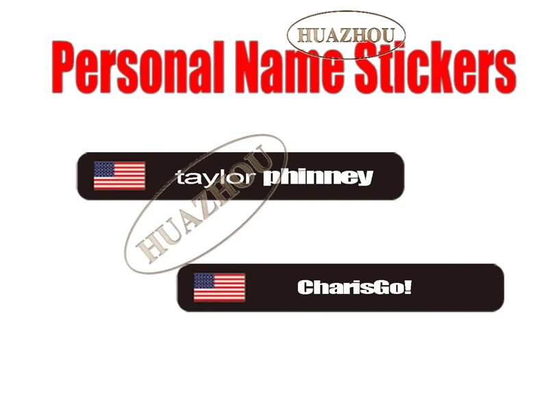 Custom Name National Flag Stickers Vinyl Waterproof MTB Road Mountain ...