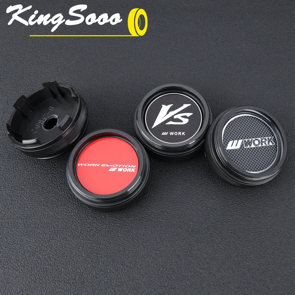 4PCS-JDM-Wheel-Cap-Clip-56mm-WORK-MEISTER-EQUIP-VS-Emblem-Sticker-Sport ...