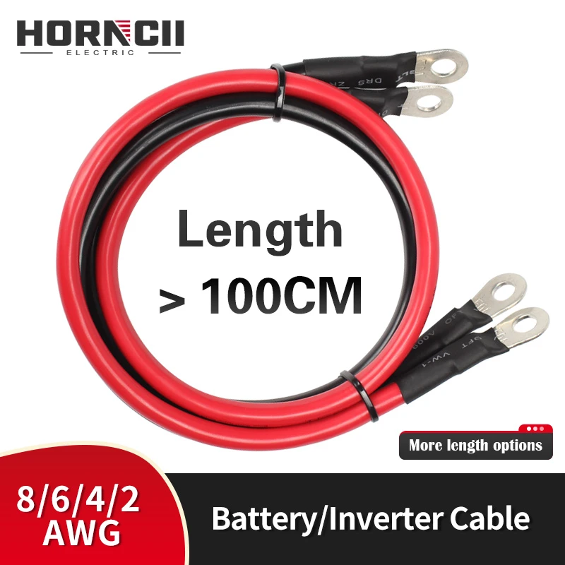Battery Inverter Cable 10 16 25 35 mm² Stranded Copper Wire Connector ...
