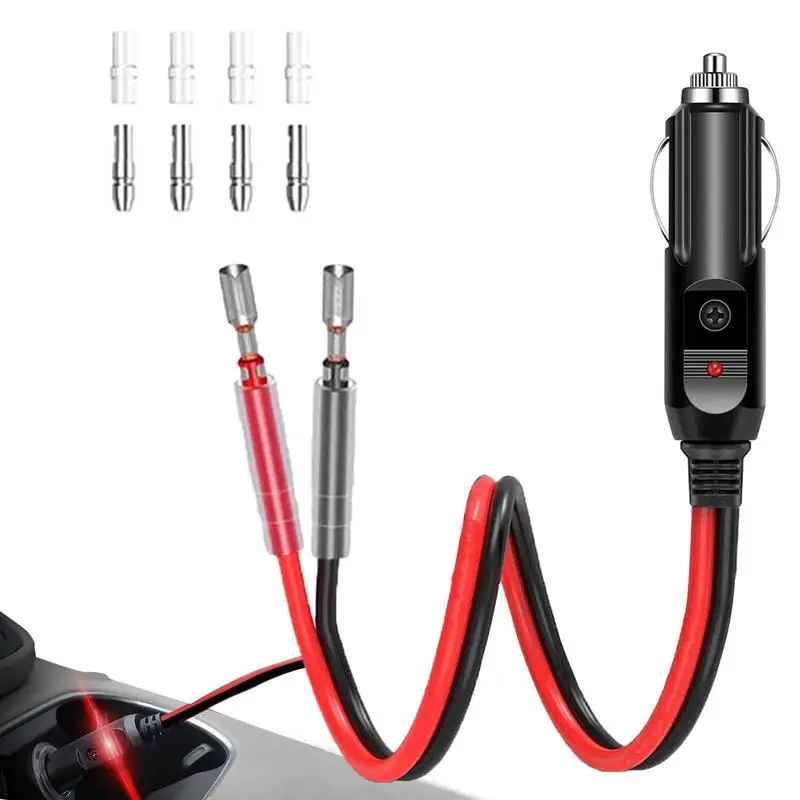 12-Volt-Car-Adapter-Lighter-Cord-With-LED-Indicator-Light-Plug-Cable ...