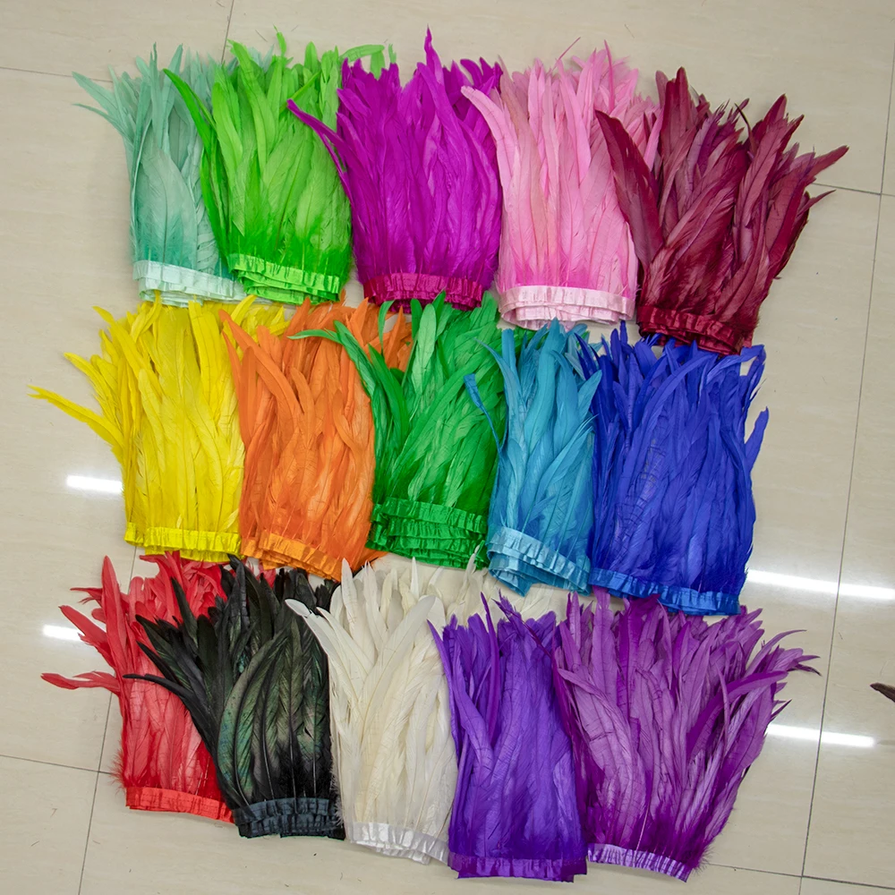 1M-Colored-Rooster-Cock-Tail-Feathers-Trims-DIY-Crafts-Carnival-Sewing ...