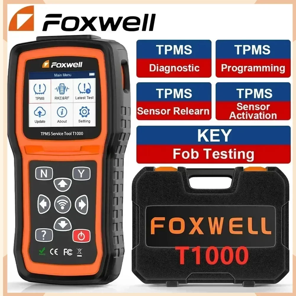 Foxwell-T1000-FOB-Tire-Pressure-detector-Auto-Tester-TPMS-Sensors ...