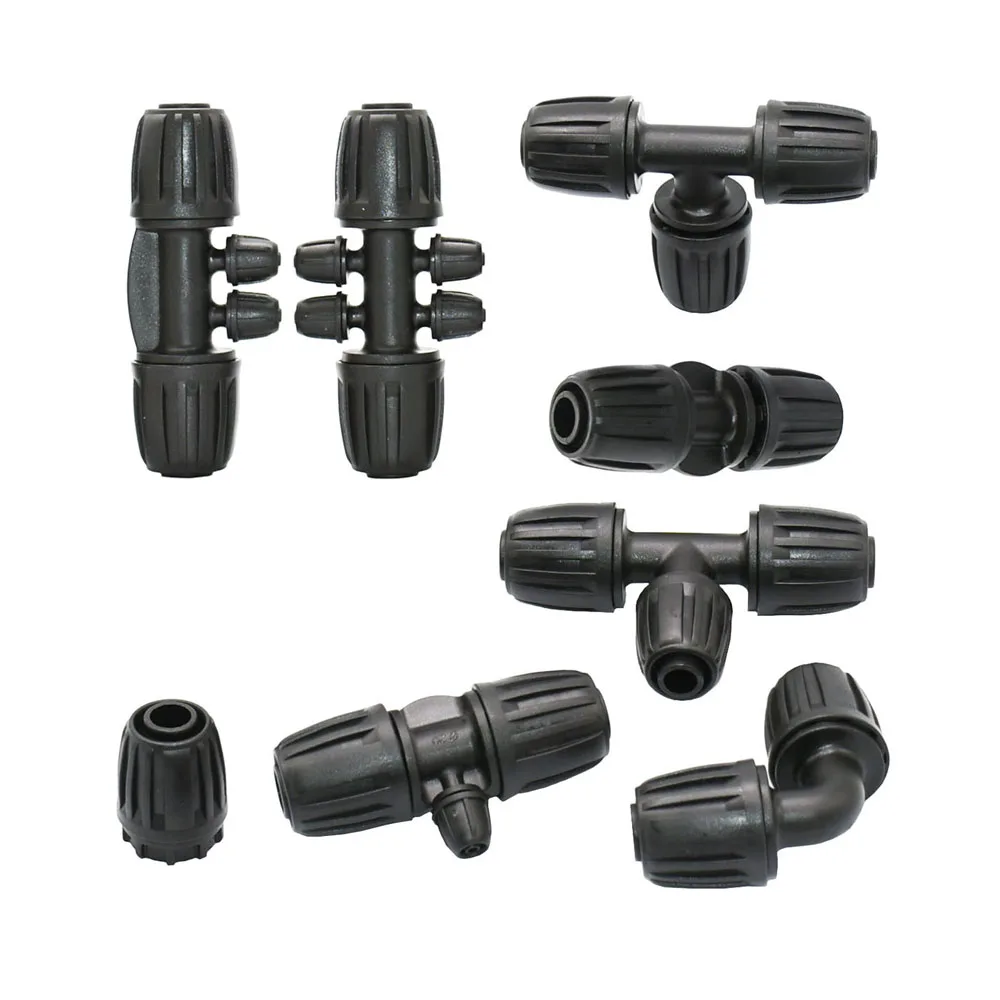 20mm-to-4mm-Pe-Hose-Connector-Elbow-Tee-End-Plug-Reducing-Connectors ...