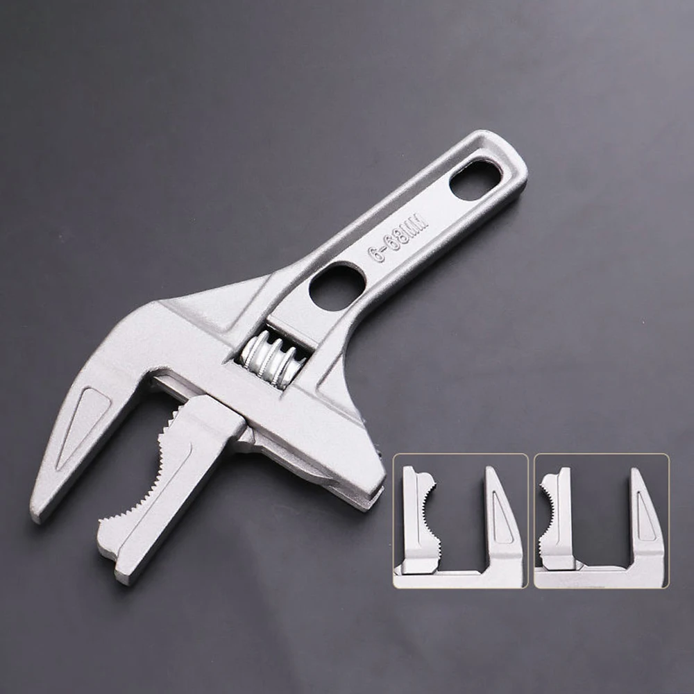 Large-Open-Wrench-Adjustable-Spanner-Wide-Jaw-Aluminium-Spanner-Handle ...
