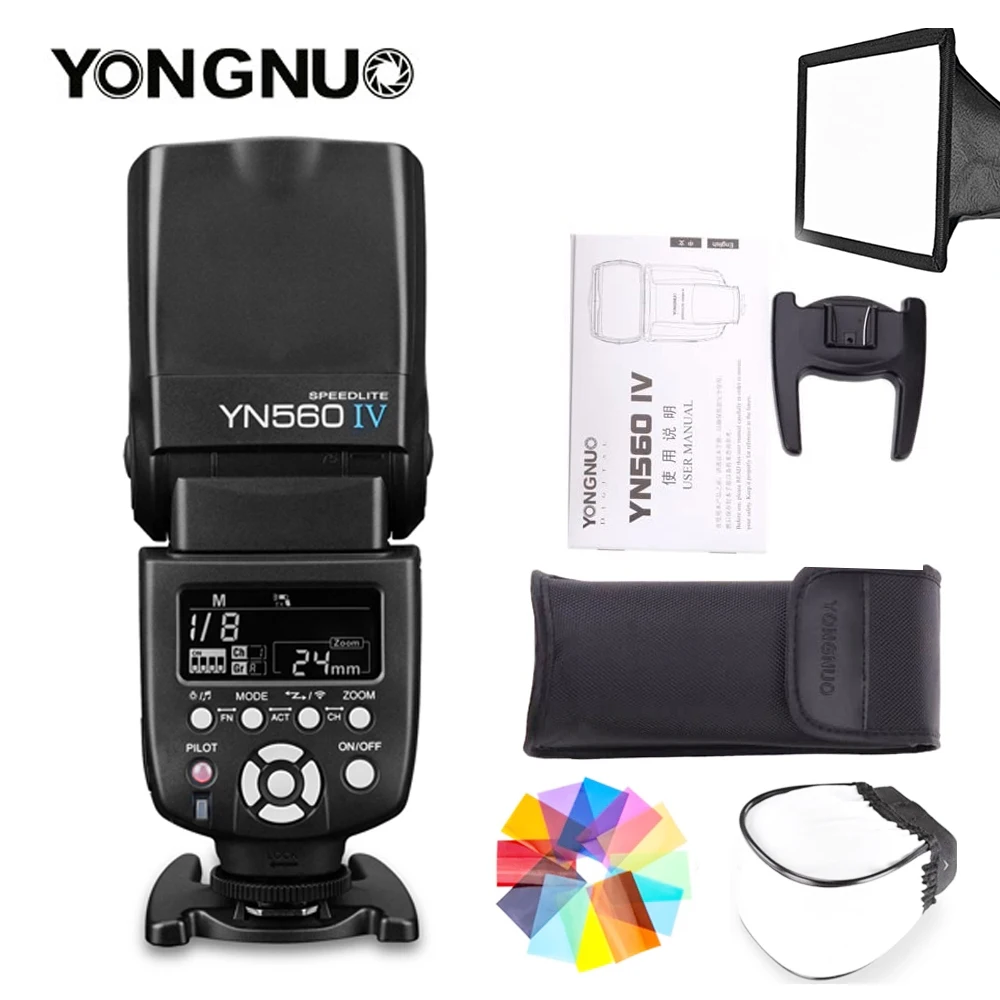 YONGNUO YN560IV YN560 IV ON Camera Flash Speedlite Light with ...