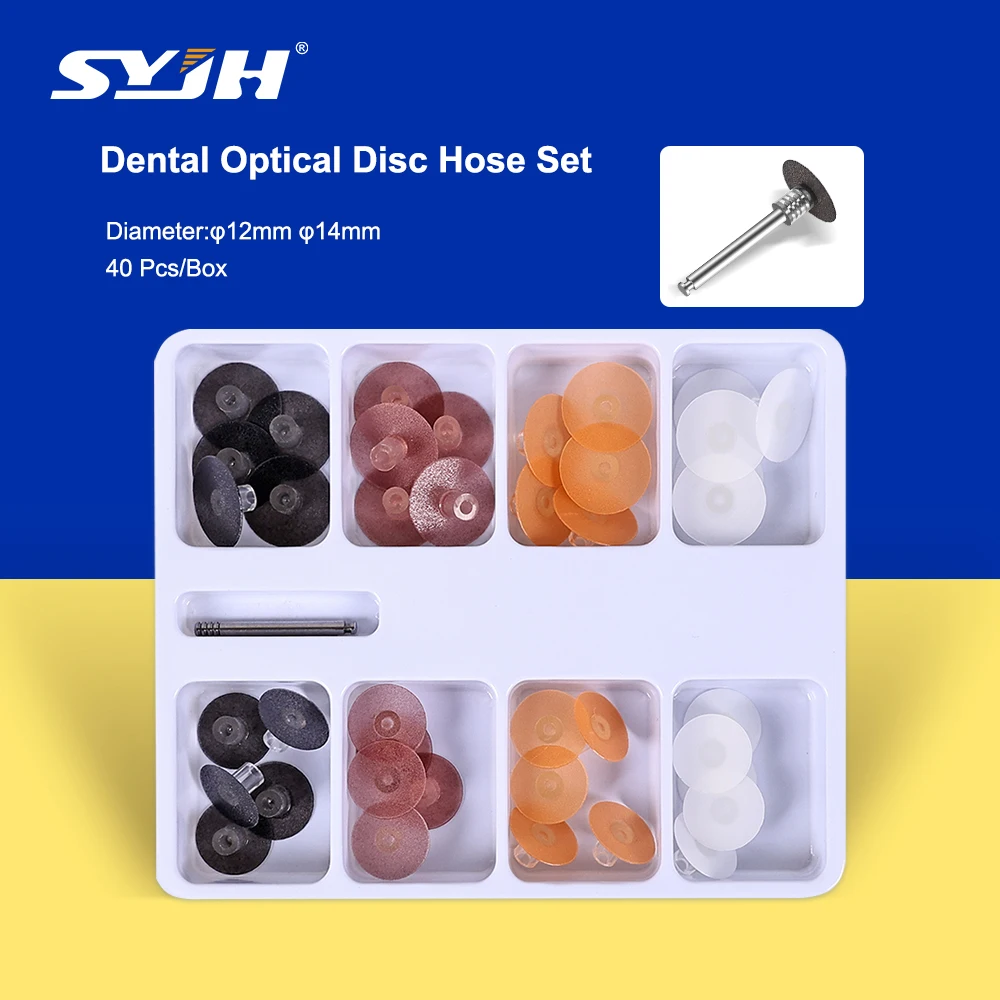 SYJH 40Pcs Dental Polishing Discs Kit Dental Rubber Hose Type Polishing ...