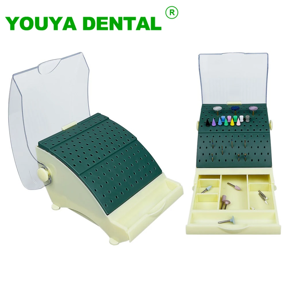 142-Holes-Dental-Burs-Holder-Plastic-Box-Bur-Block-Station-Pull-Out ...
