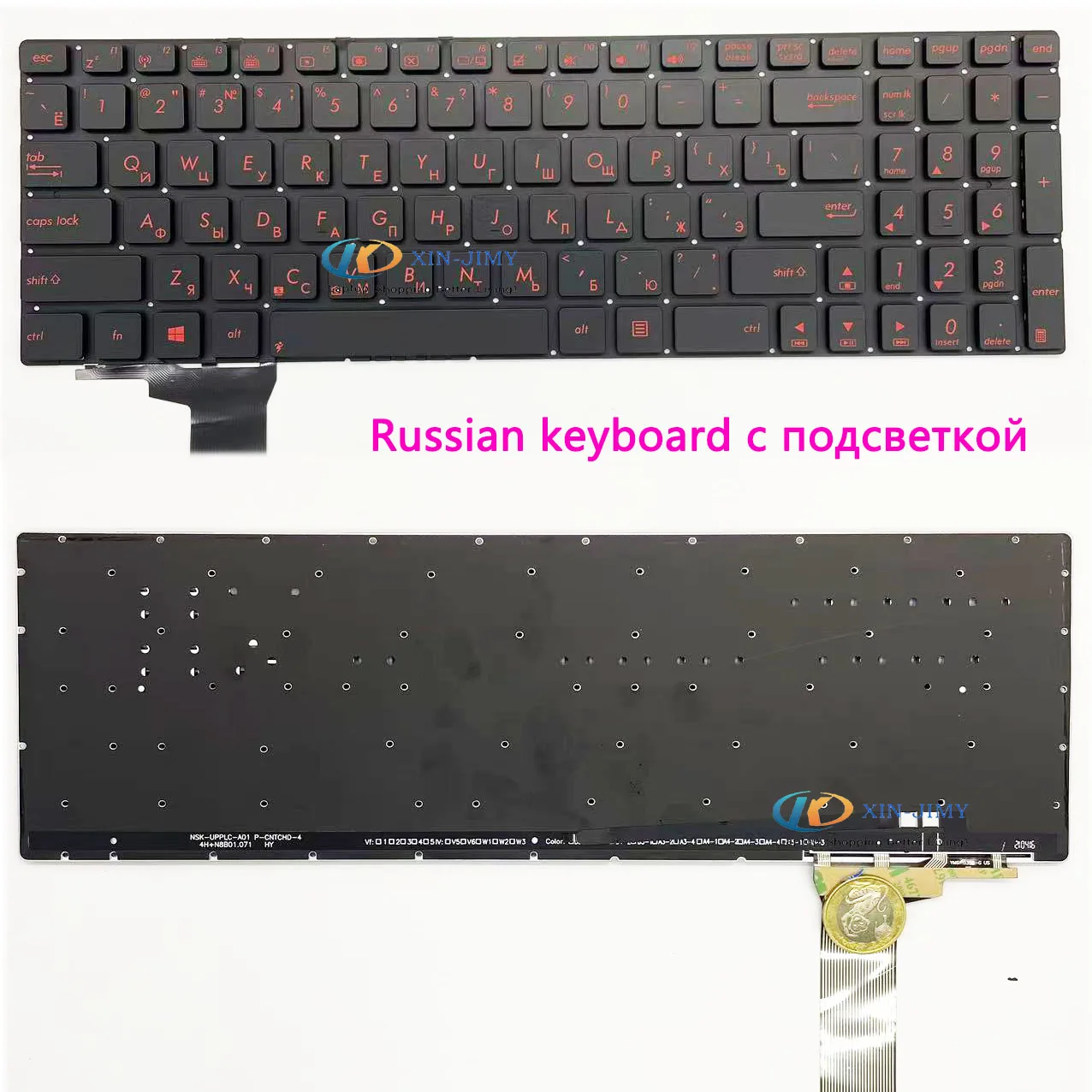 New Russian Keyboard for Asus N56J N56V N76J N76V Asus N550 N550J ...