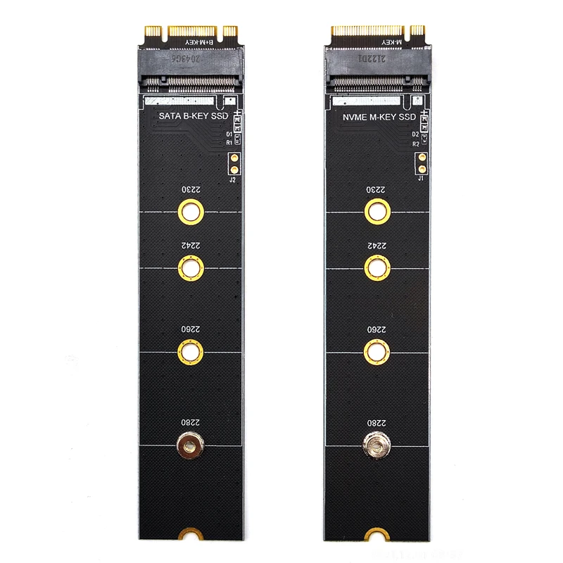 M.2 SATA/NVME PCI-E Protocol SSD Adapter Board Expansion Card B KEY/M ...