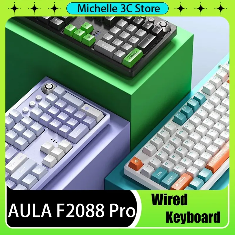 AULA-F2088pro-Mechanical-Keyboard-Magnetic-Anti-ghosting-108keys-Wired ...