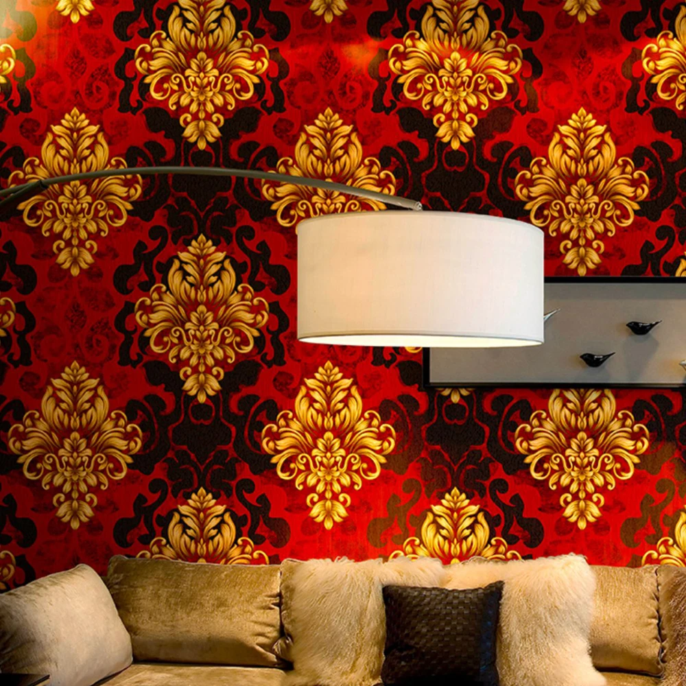 Red And Gold Wallpaper Designs