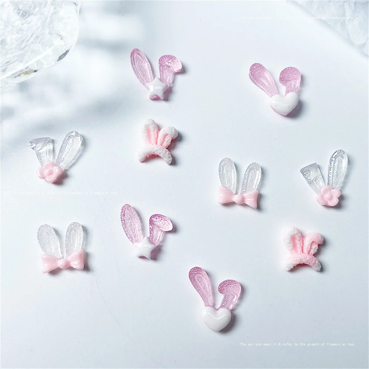 20pcs-3D-Korean-Rabbit-Ear-Resin-Nail-Art-Charms-Japanese-Pink-White ...