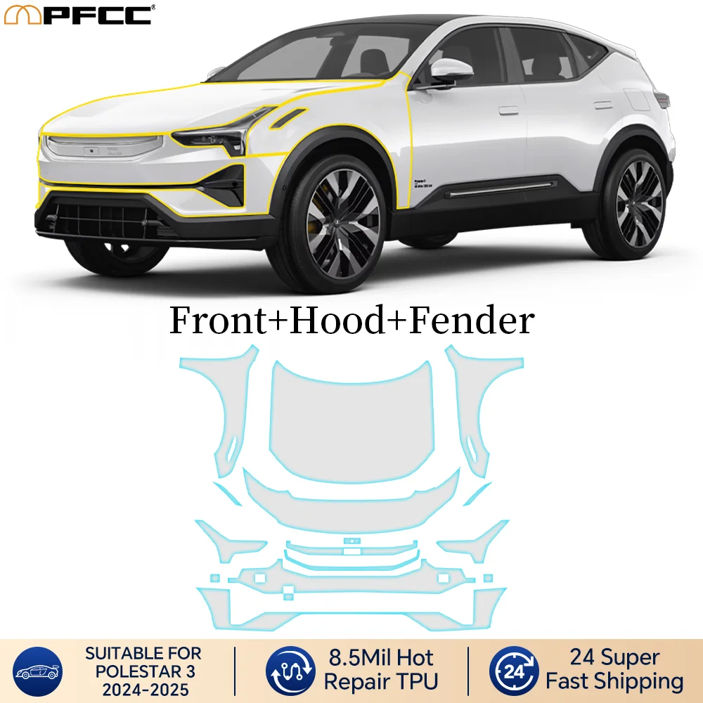 9Mil For Polestar 3 2024-2025 PPF Film Precut Paint Protection Film ...