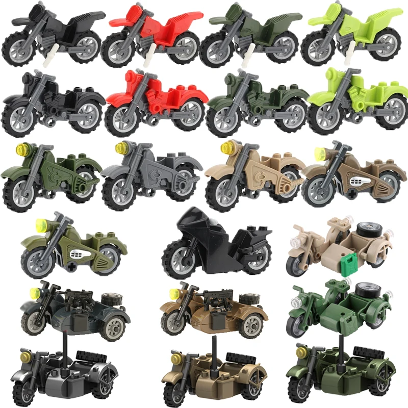 WW2 Military German US Japan Tricycle Building Blocks Modern Off-road ...