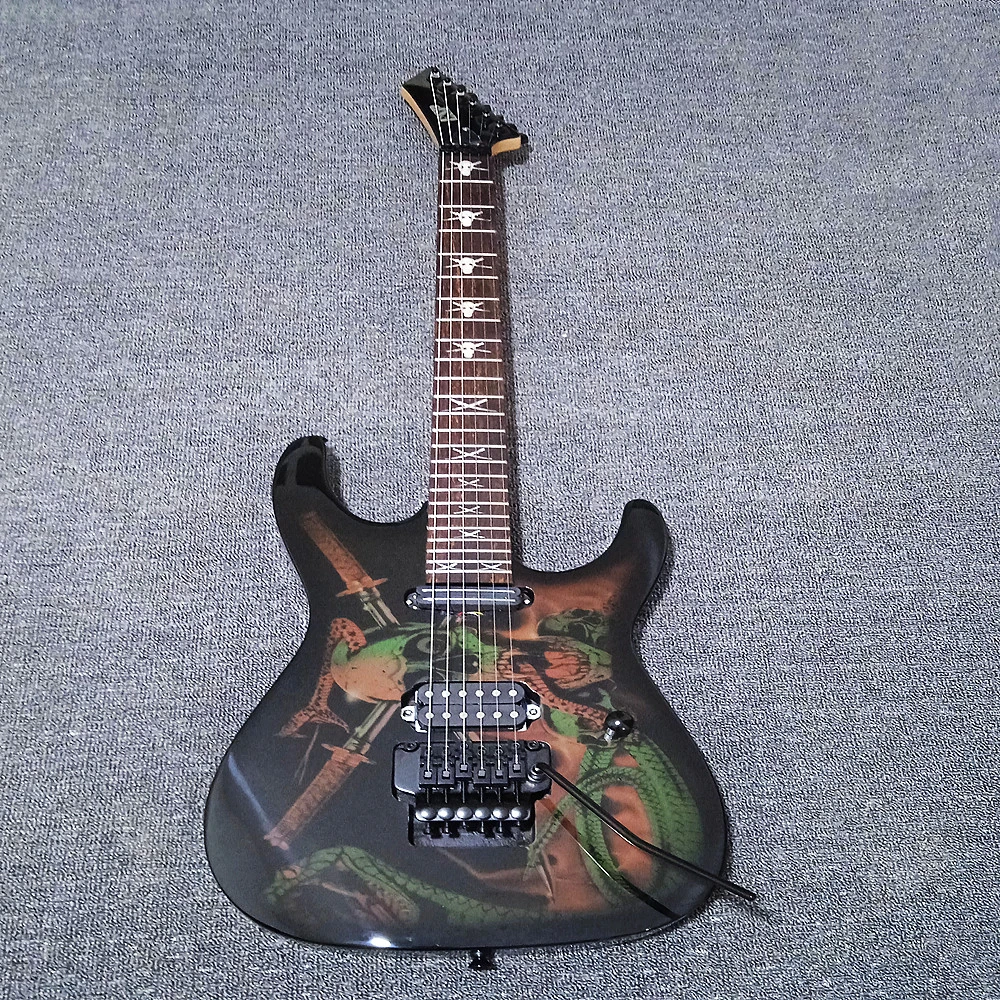 Electric Guitar Ltd Skulls & Snakes George Lynch Signature Floyd Rose ...