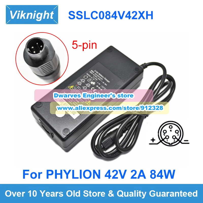 Genuine-42V-2A-84W-AC-Adapter-SSLC084V42XH-PHYLION-SSXH1901-Battery ...