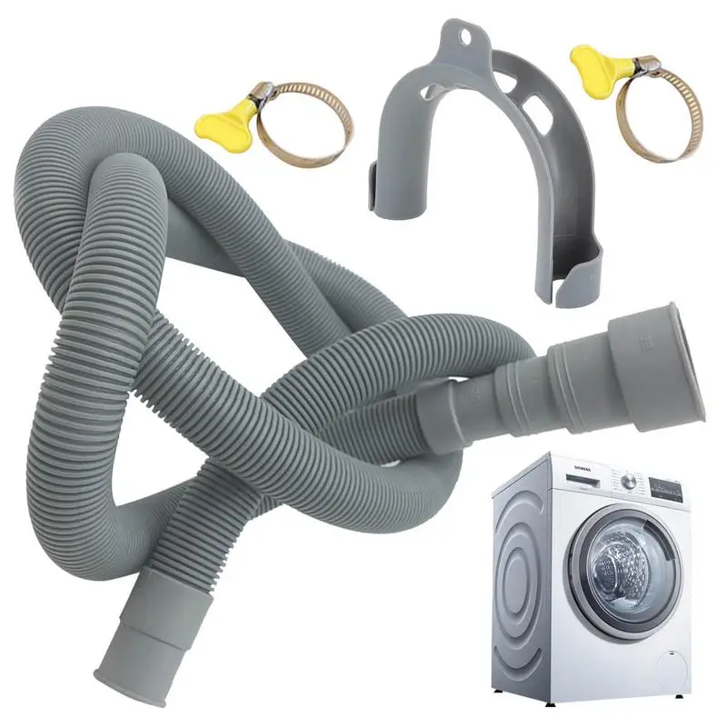 Washer-Drain-Hose-Kit-Machine-Drain-Hose-Replacement-with-Clamp ...
