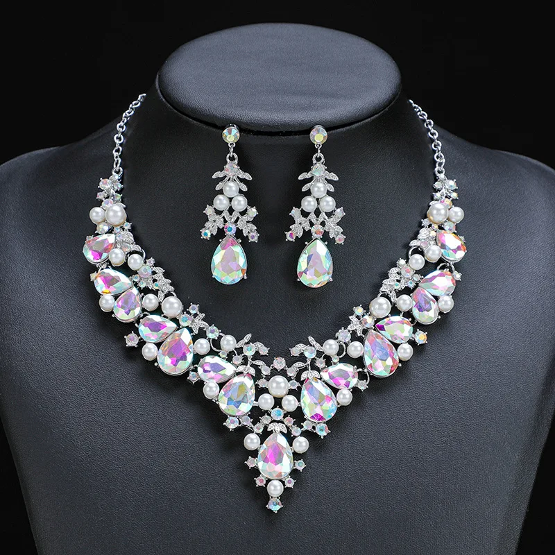 Necklace Set For Women Duo Set Alloy Elegant Bridal Accessories