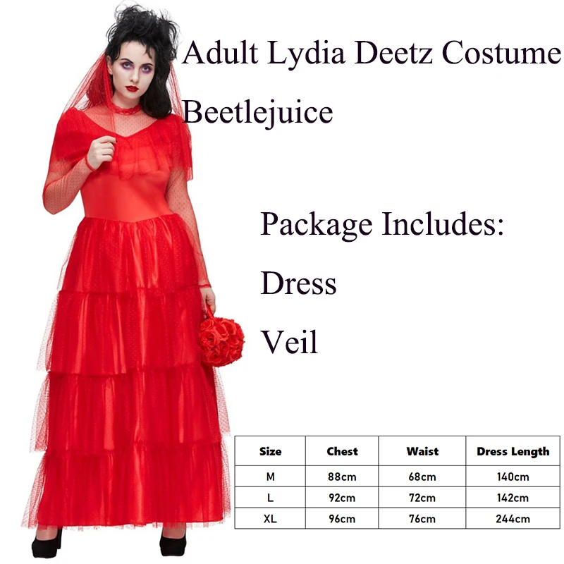 Lydia Deetz Wedding Costume