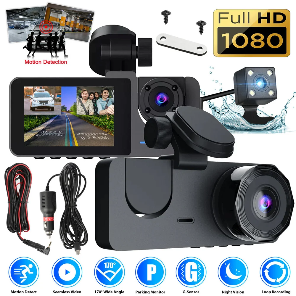 2-3-Camera-Dash-Cam-1080p-Front-And-Inside-2-Inch-Screen-Box ...
