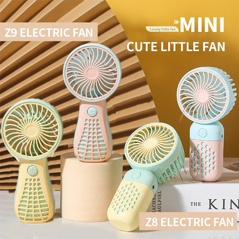 2024-New-Handheld-Charging-Fan-Cartoon-Cute-Small-Student-Charging ...