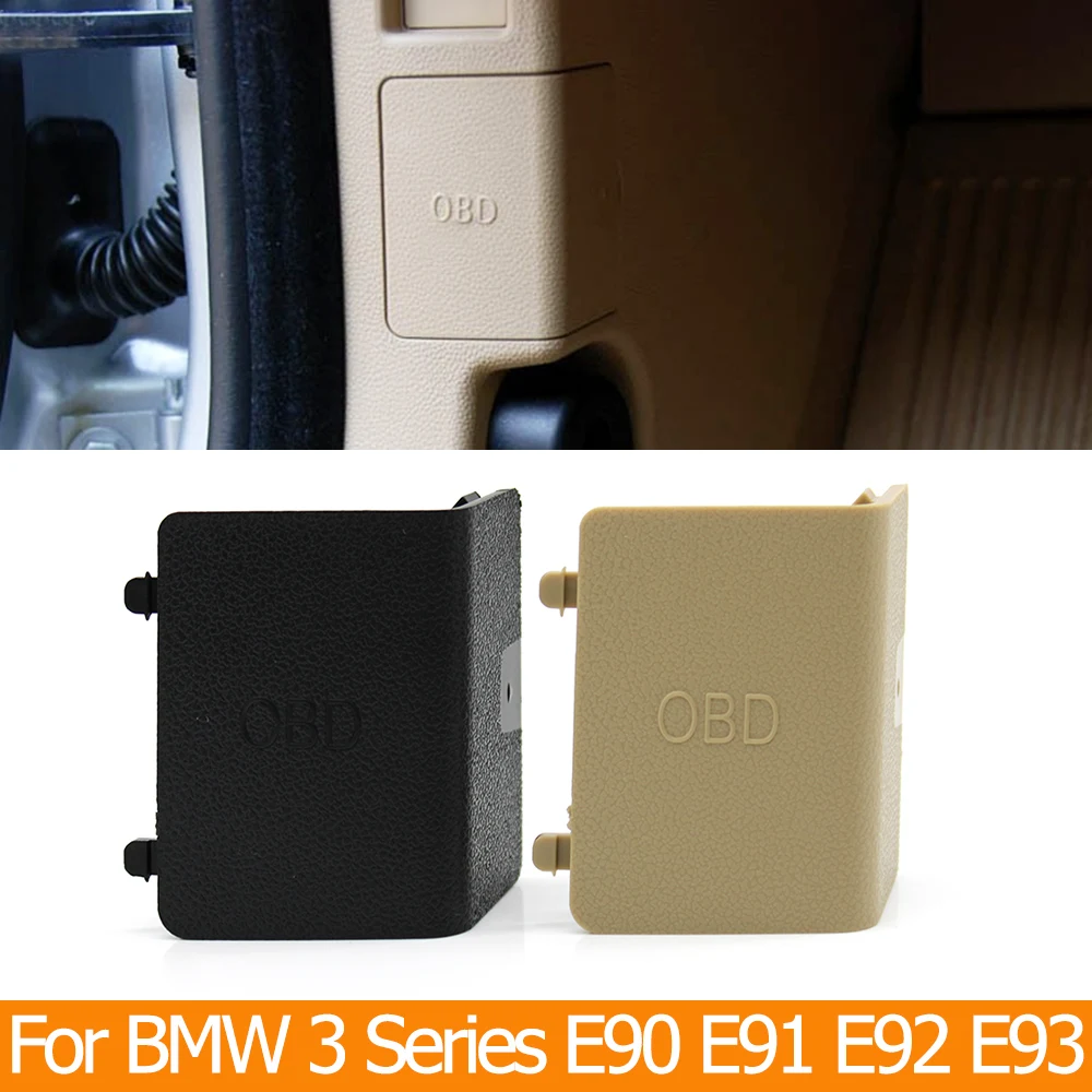 LHD-Car-Interior-Kick-Panel-Cap-OBD-Plug-Cover-Trim-for-BMW-3-Series ...