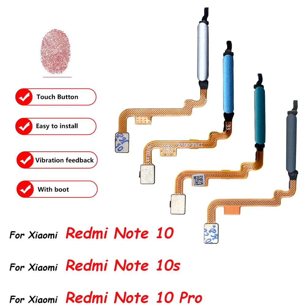 Home Button FingerPrint Touch ID Sensor Flex Cable Ribbon Replacement ...