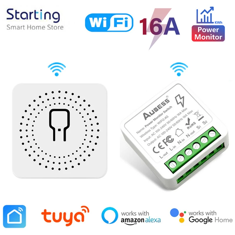 Tuya-2gang-Wifi-Switch-DIY-Smart-Switch-10A-16A-Voice-Remote-Control ...