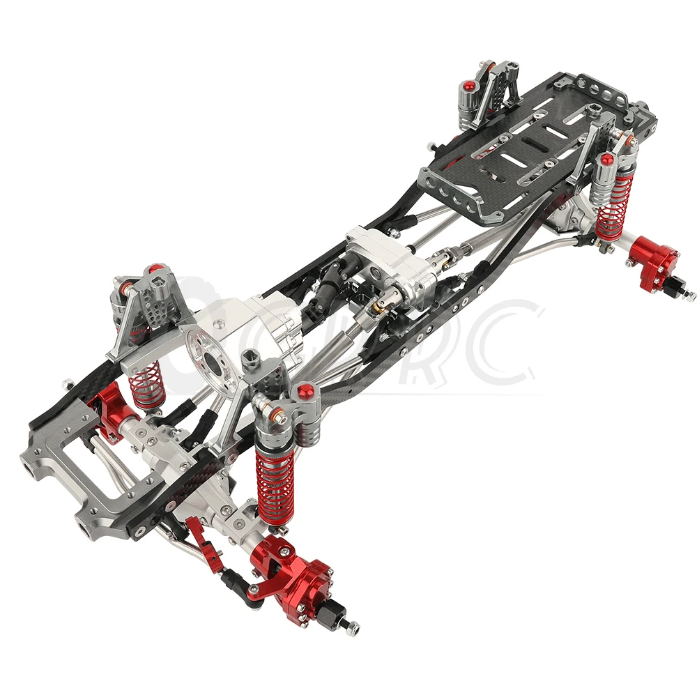 1-10-SCX10-II-Carbon-Fiber-Chassis-Rail-Metal-Frame-RC-Model-Simulation ...