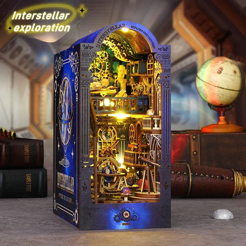 1pc-DIY-Book-Nook-Kit-Assembly-Model-Kit-Bookshelf-Decor-Home-Decor ...