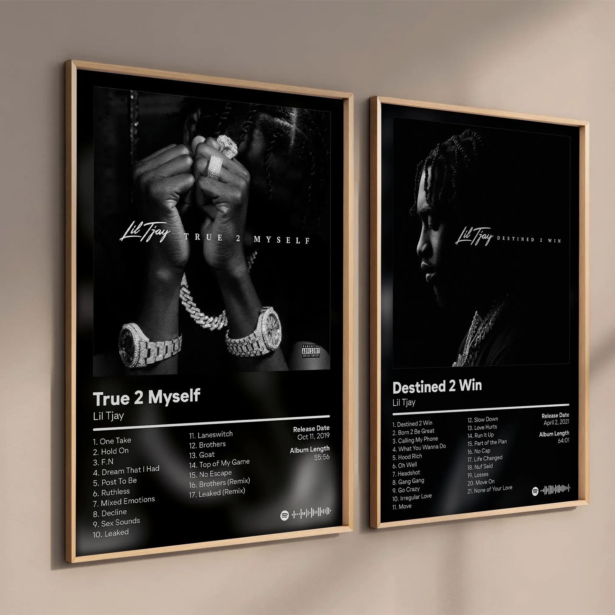 Pop-Rap-Music-Album-Cover-Lil-Tjay-Poster-Aesthetic-Rapper-Hip-Hop-Rock ...