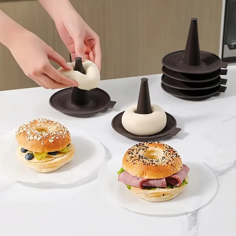 6/12pcs Baking Mold Set Silicone Donuts Mold Food Grade Cake Mousse ...