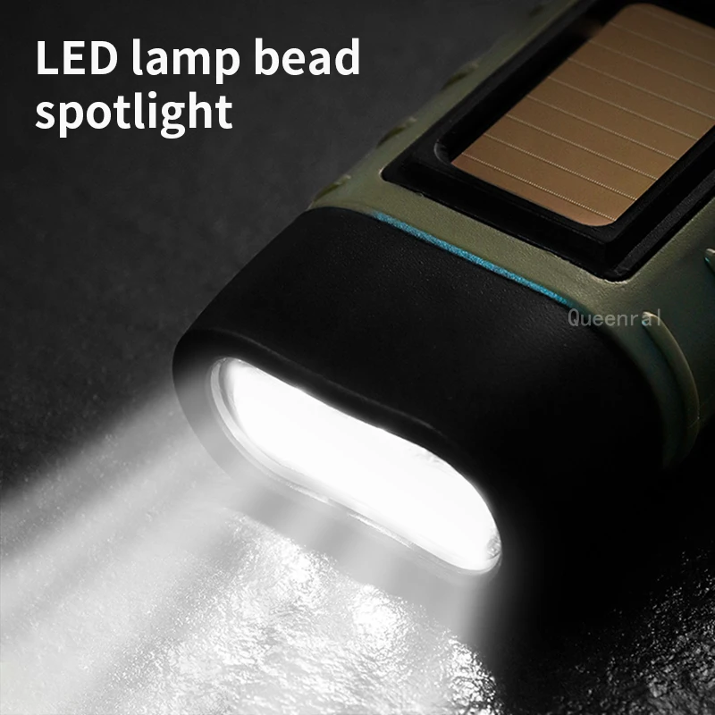 Keychain Taschenlampe Handkurbel Solar Powered Taschenlampe Mini ...