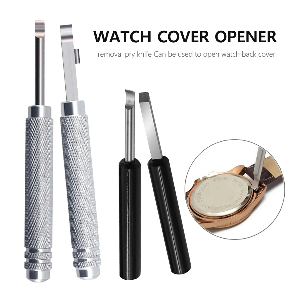 Silver-or-Black-Watch-Opener-Pry-Knife-Curved-Prying-Head-Remover-Watch ...
