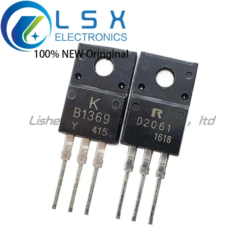5Pairs(10PCS) B1369 D2061 2SB1369 2SD2061 TO 220F Original On stock ...