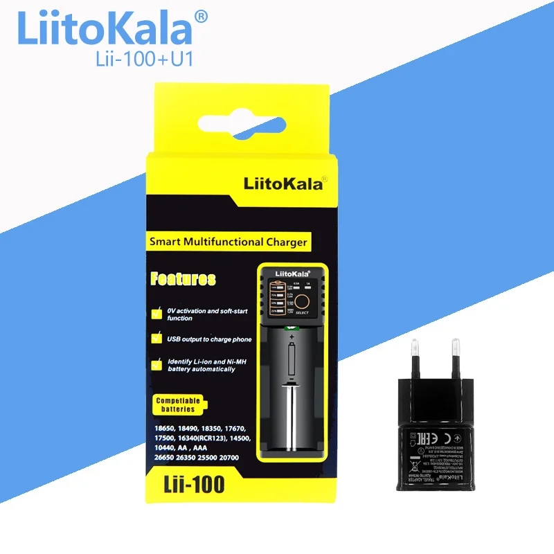 LiitoKala-Lii-100C-Lii-100-Battery-Charger-For-18650-18350-26650-16340 ...