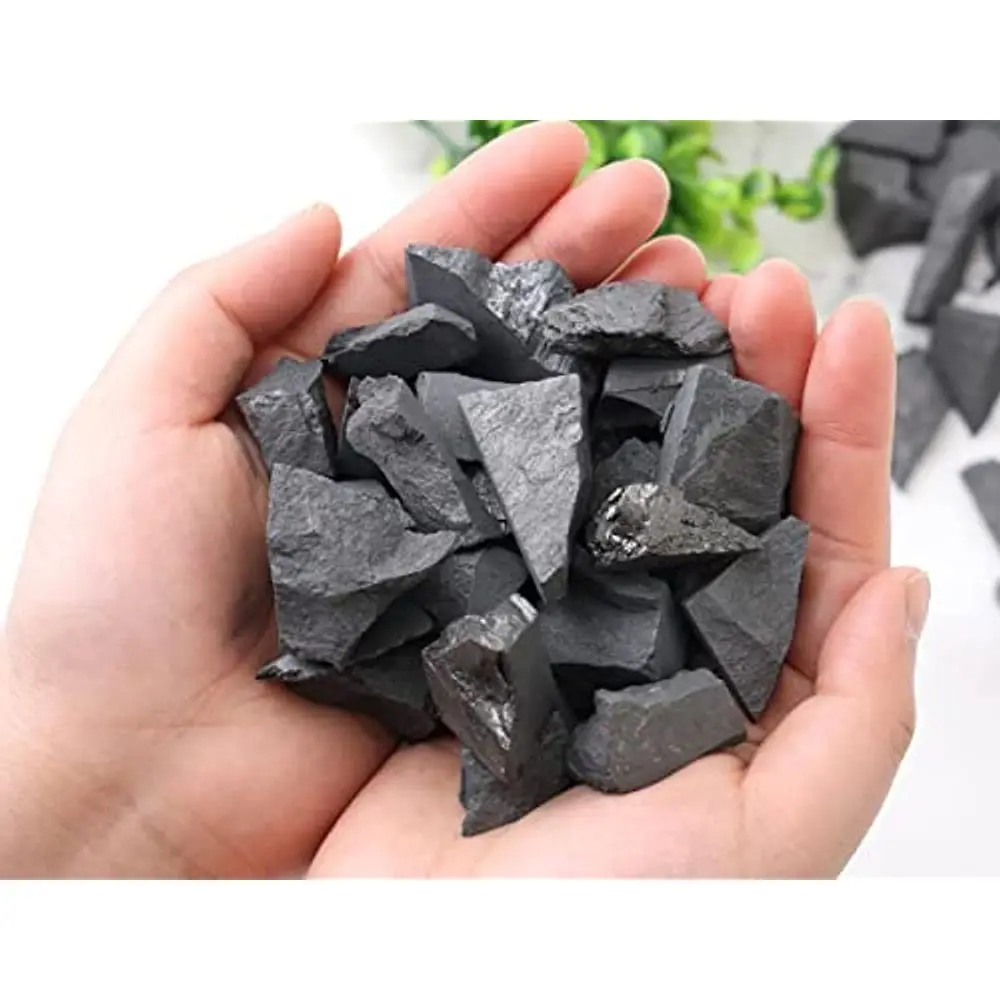 50-200g Natural SHUNGITE STONES For Radiation Protection Good Luck ...