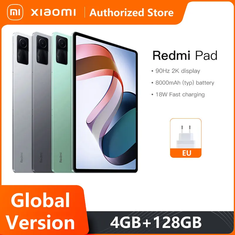 Xiaomi Tablet Redmi Pad Mi, Versão Global, 4GB, 128GB, MediaTek Helio ...