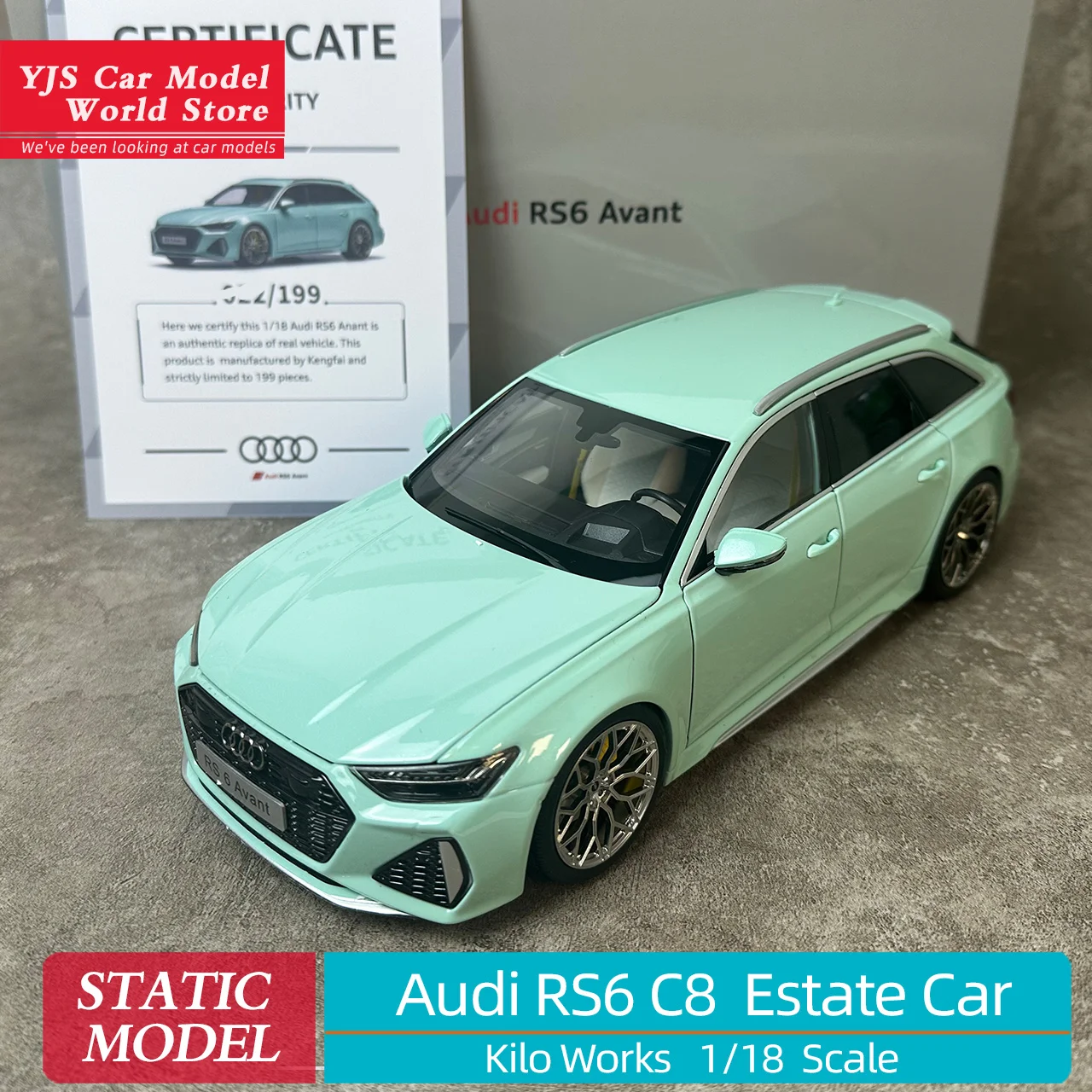 Kilo-Works-1-18-for-Audi-RS6-c8-crock-station-wagon-alloy-car-model ...