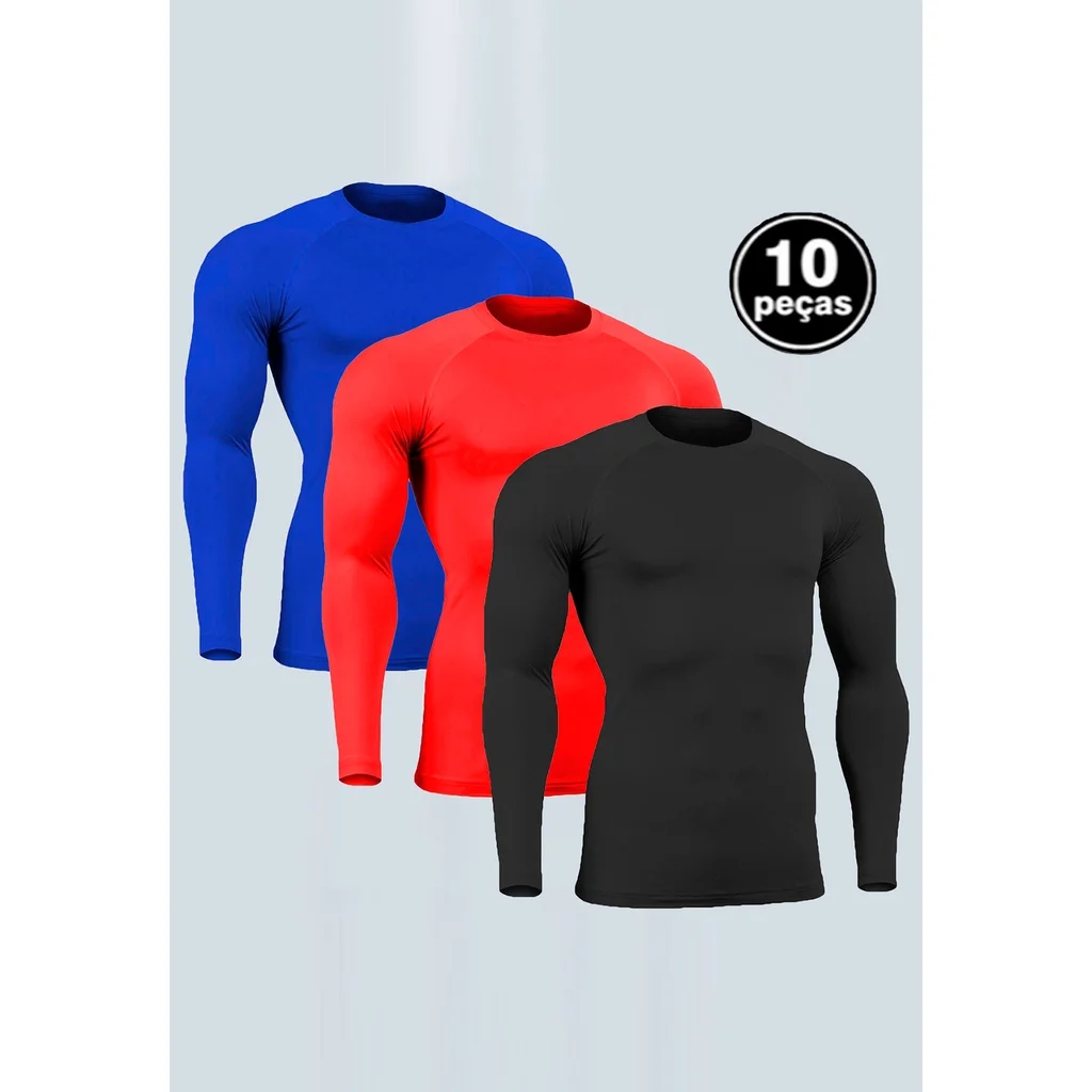 10-Kit-Thermal-Shirt-Second-Skin-Shirts-Cold-Protection-Winter-UV50-Men ...