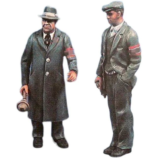 1/35 Scale Resin Figure Model Kit modeling Scene Civilian Miniature ...