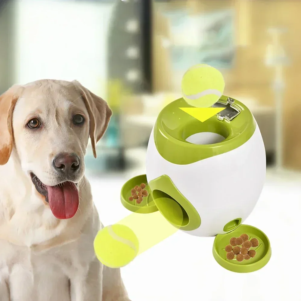 Chews-Pet-Ball-Launcher-Toy-Dog-Tennis-Food-Reward-Machine-Thrower ...