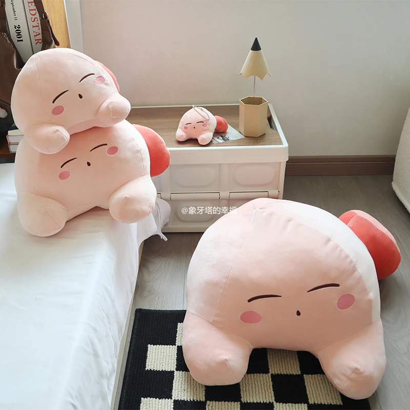 60cm-Soft-Cuddly-Kirby-Plush-Toy-Lovely-Stuffed-Anime-Sleeping-Kirby ...
