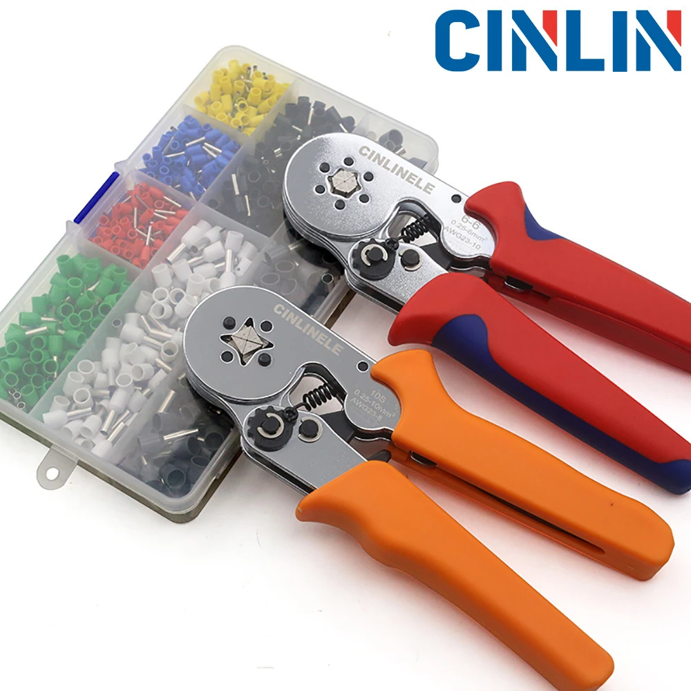 Crimping Pliers & Ferrule Terminals Set Tube Bootlace VE&TE Terminals ...