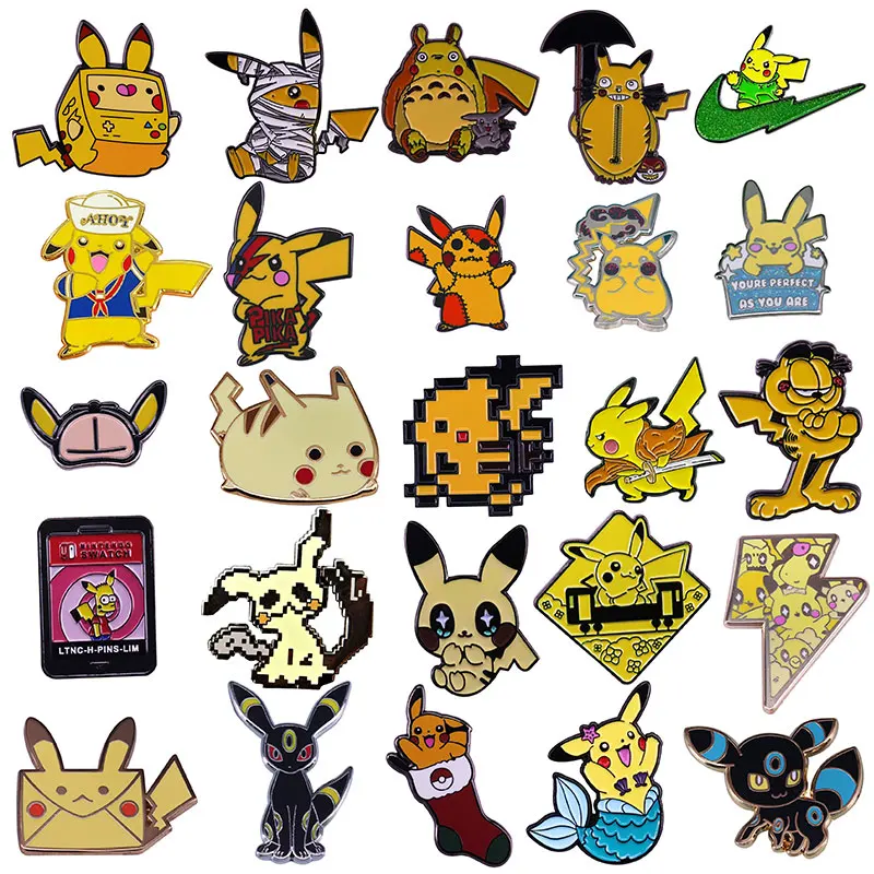 Alfileres-de-esmalte-de-la-serie-Pokemon-Pikachu-broche-de-dibujos ...