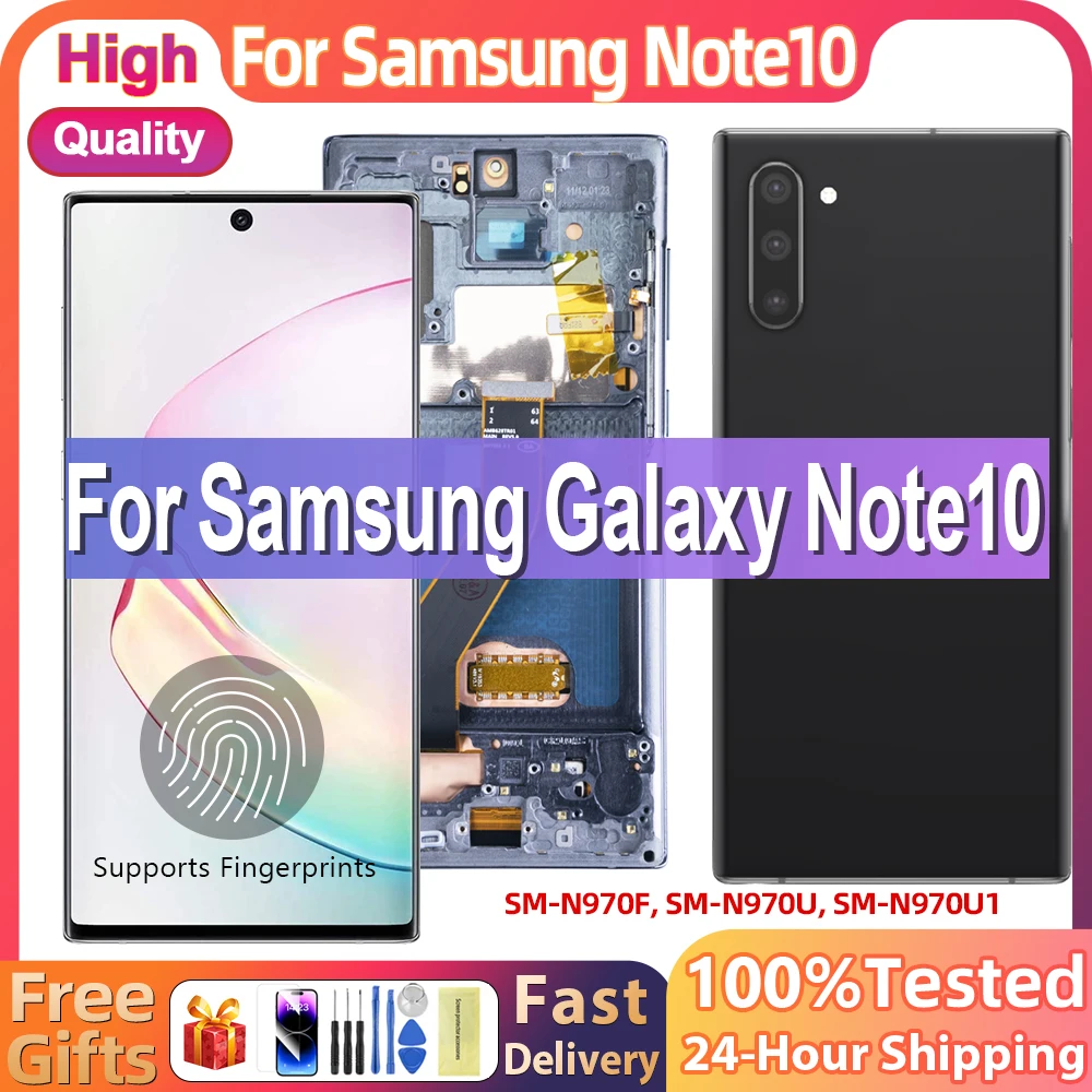 SUPER AMOLED Note10 Screen For Samsung Galaxy Note 10 LCD N970F N970U ...