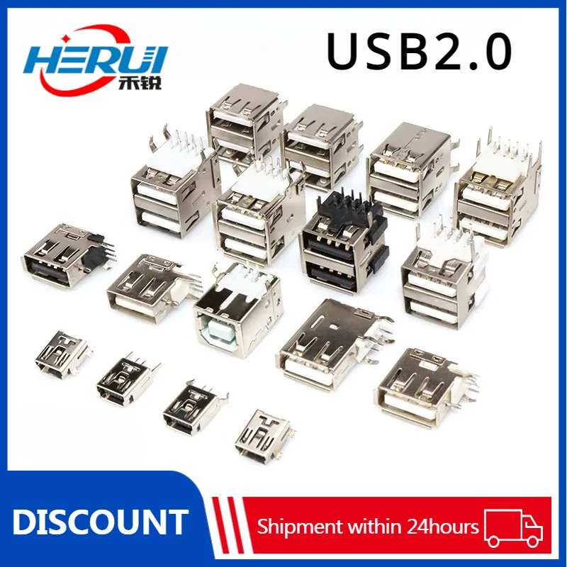 USB2-0-Side-Insertion-A-Female-Edge-Free-90-Degree-Straight-Foot-A ...