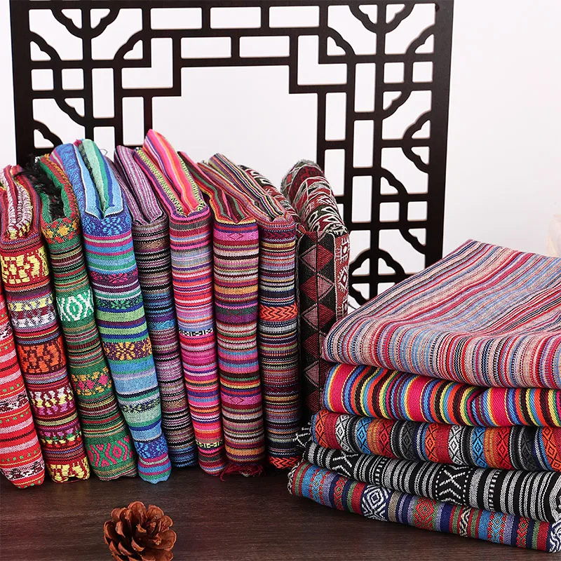Yunnan Ethnic Style Fabric Sewing Material Sofa Cover Cushion ...