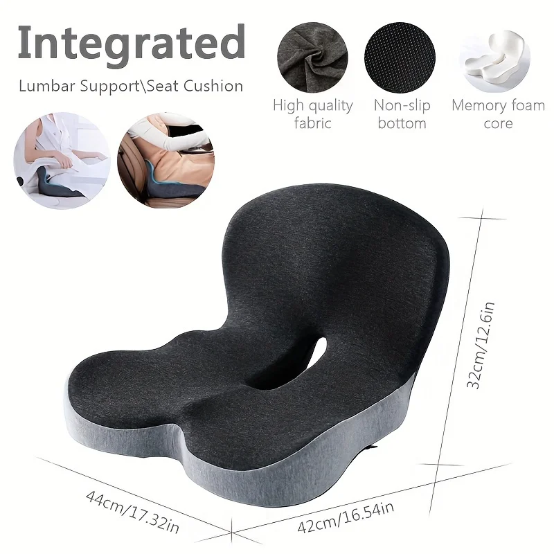 Memory-Foam-Car-Seat-Cushion-Lumbar-Support-For-VW-Volkswagen-Golf-7 ...
