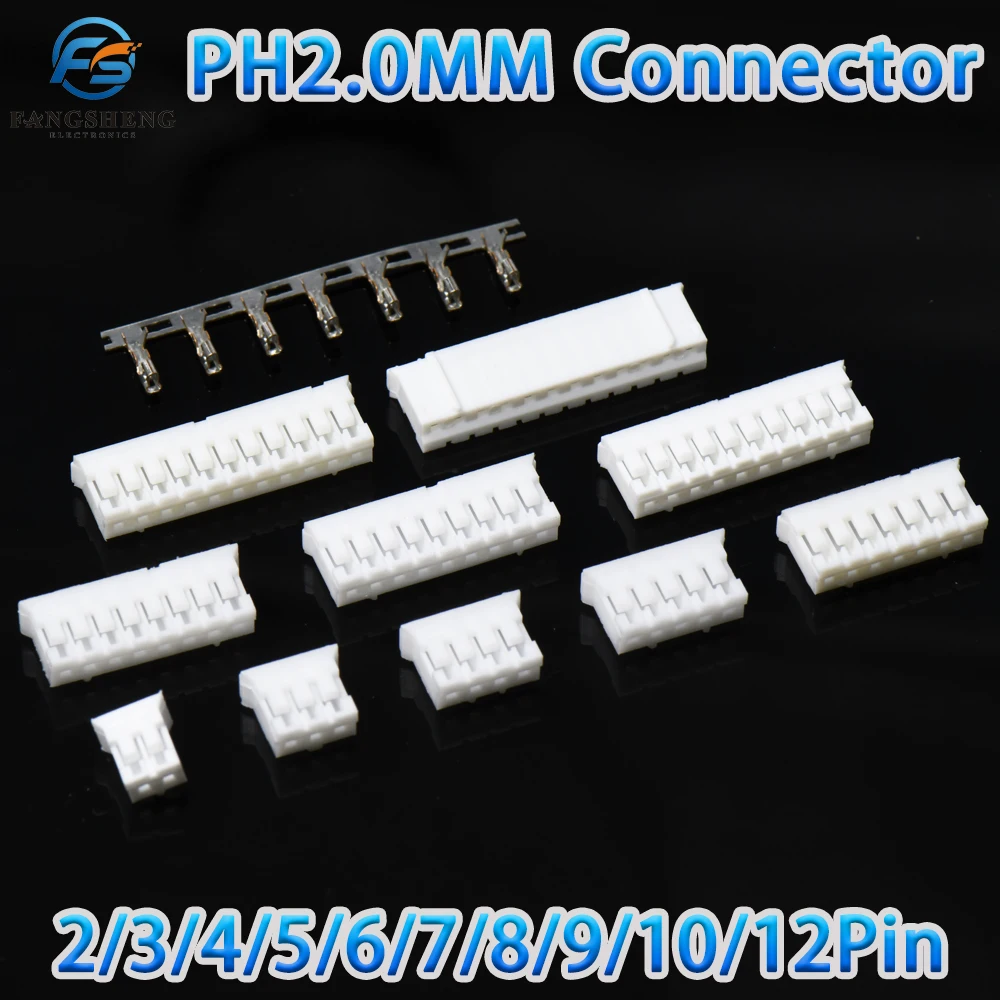 20/40Sets JST PH 2.0 female material PH2.0 2mm pitch Connectors Leads ...